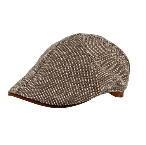 Cap with Contrast Brown Visor | FirststreetleatherPortaluri Cappelli
