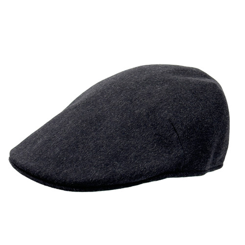 100% Italian Cashmere Cap in Dark Grey | First Street LeatherPortaluri ...