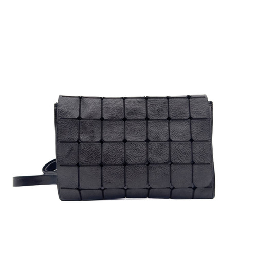 Acacia Flap Over Crossbody Grey | First Street LeatherCampomaggi