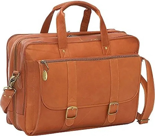 Expandable Computer Briefcase | First Street LeatherDavid King