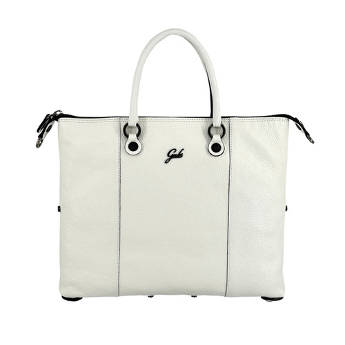 Medium G3 Gabs Black Plus in White | First Street LeatherGabs