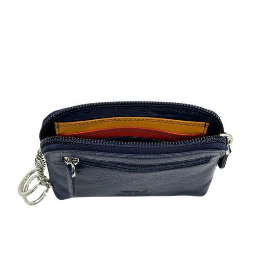 Credit Card Key Case with Zip | First Street LeatherMarta Ponti Leather