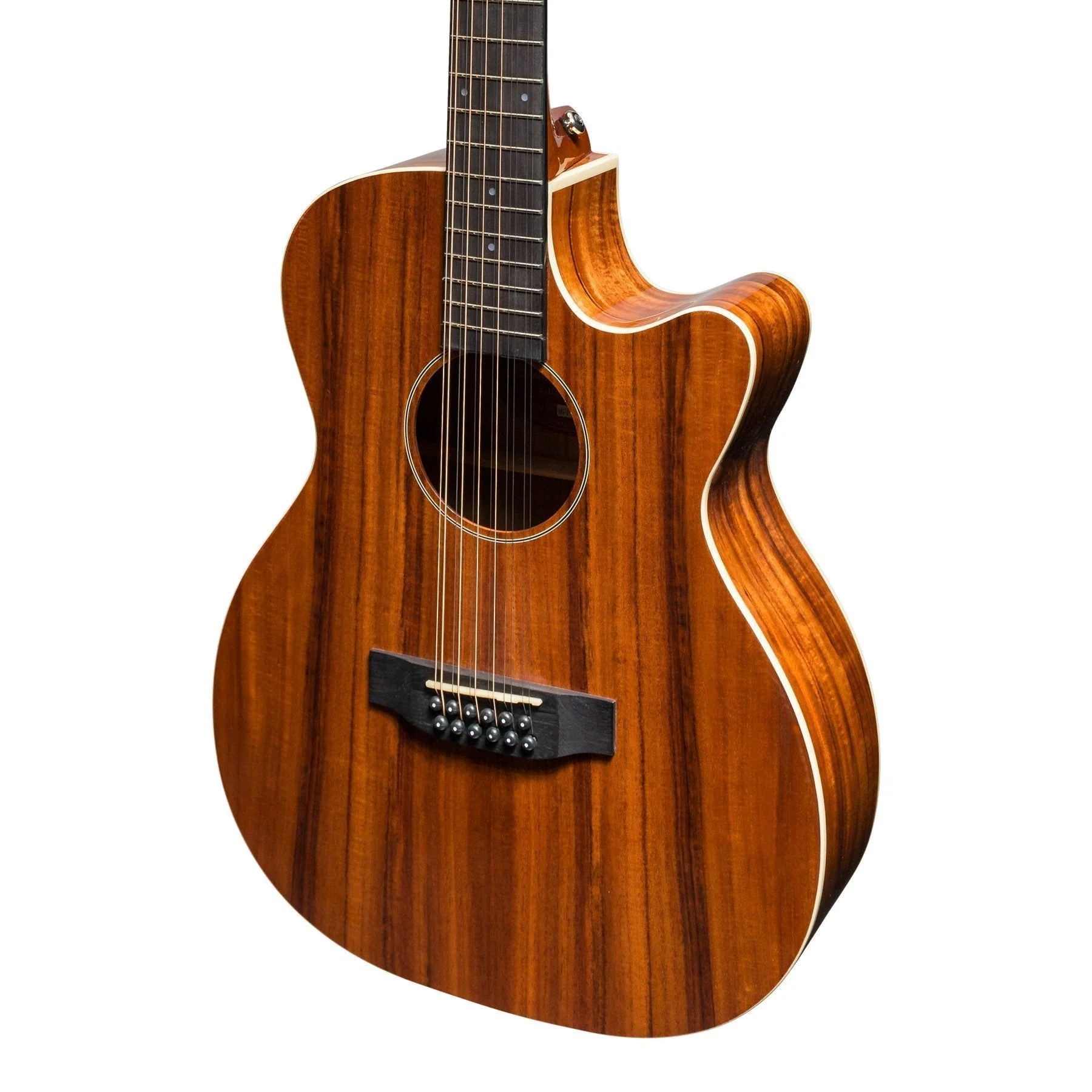 MARTINEZ SOUTHERN STAR SERIES KOA SOLID TOP 12-STRING ACOUST-ELEC SML ...