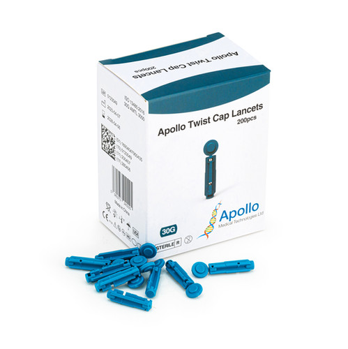 Apollo Twist Cap Lancets 30G | Apollo Medical