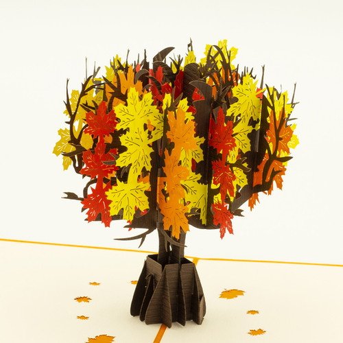 Autumn Maple Tree Pop Up Card | Handmade Shop