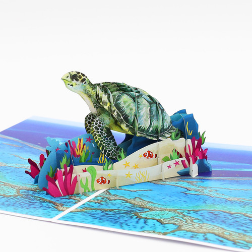 Sea Turtle Pop up Card | Handmade Shop