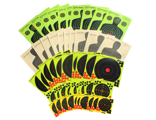 50 Pack Assortment of Shooting Targets | Zip Targets