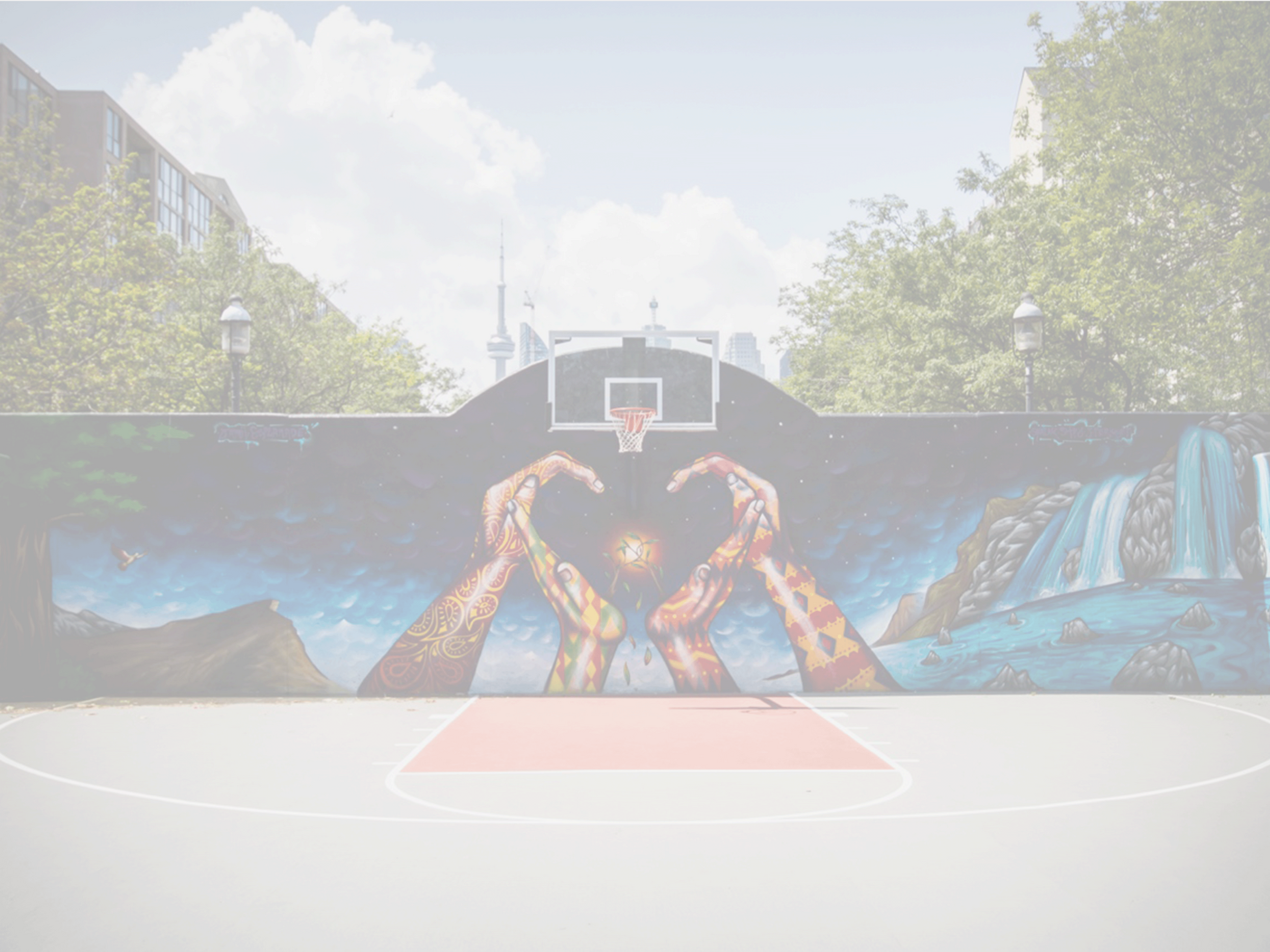 BASKETBALL COURT MURAL
