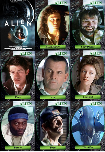 ALIEN (1979) Character Cards | Nikolaitradingcards