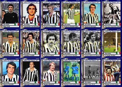 1977 UEFA Cup Winners - Juventus | Nikolaitradingcards