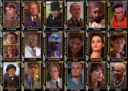 James Bond Bad Guys series 1 character Cards | Nikolaitradingcards
