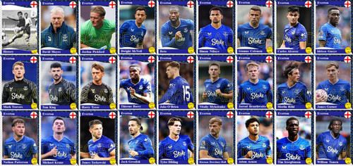 Everton 2025-26 Football Squad Player cards | Nikolaitradingcards