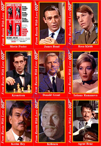 Movies - James Bond Character Cards | Nikolaitradingcards