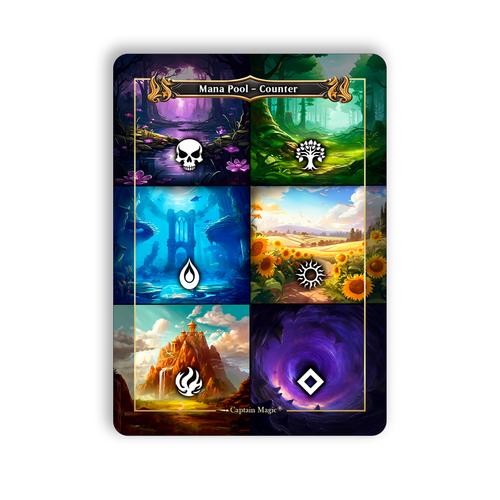 Mana pool counter token - Mana compteur jeton - MTG - Magic the ...