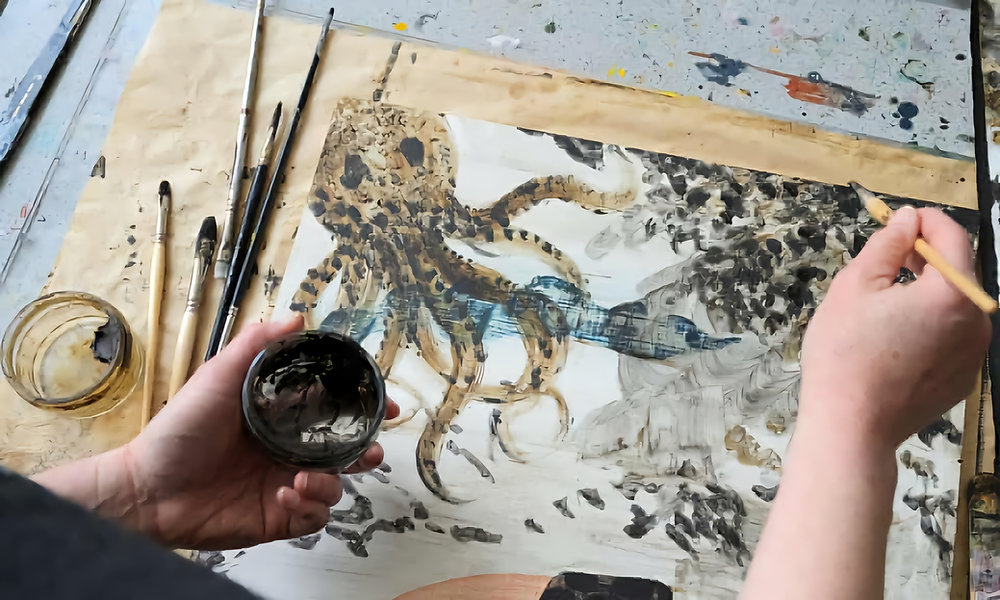 Inked by the Ocean: The Seaweed Revolution in Art