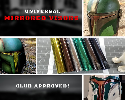 Mirrored Visor for Costume Helmet Club Approved Helmet Visor Material ...
