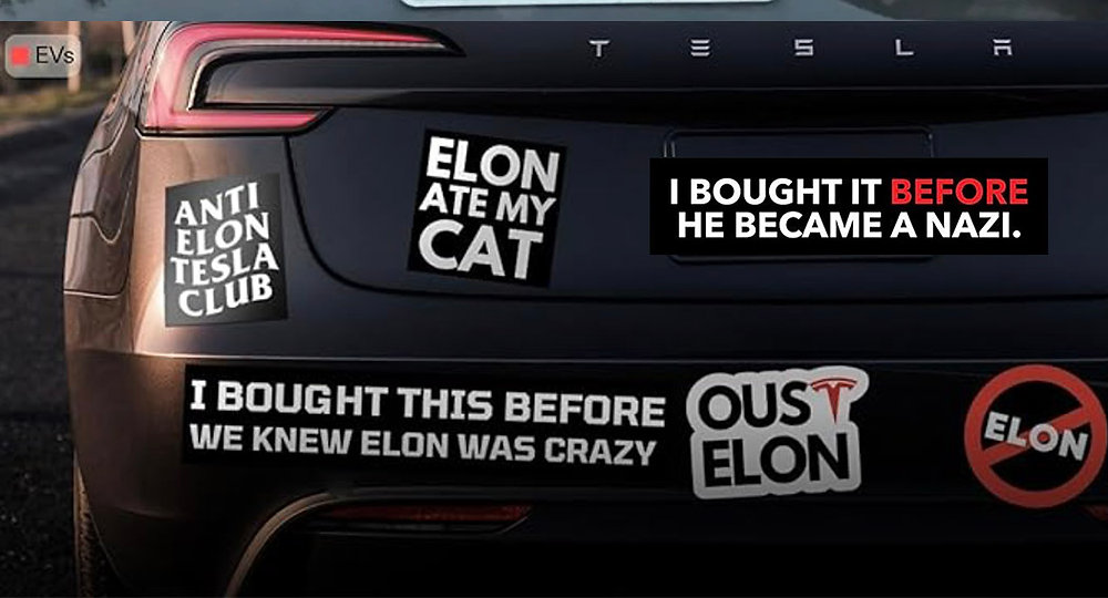The Anti-Elon Bumper Sticker Trend