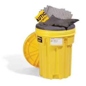 Spill Kit Universal 30-Gallon OverPack Salvage Drum | GreenScrapTechnology
