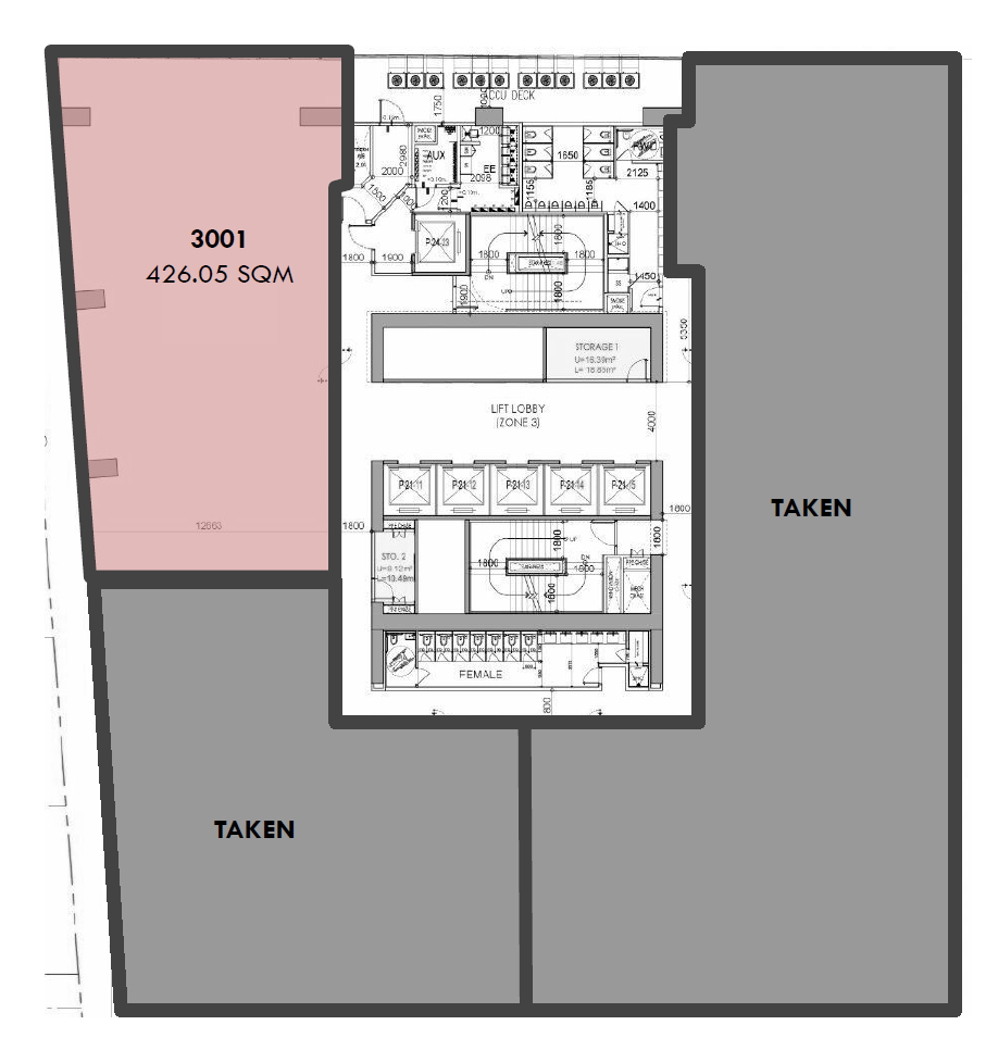 Glas Tower, 30th - Office Space for Rent or Lease