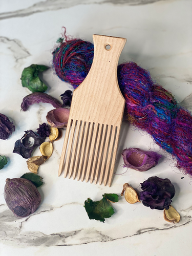 Hand Crafted Wooden Weaving Comb | Vadablue