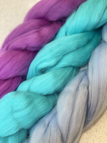 Frozen | Wool Roving Bundle | Vadablue