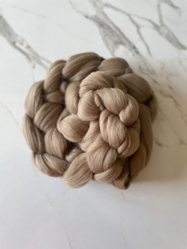 Terra | Merino Combed Top | Brown Wool Roving