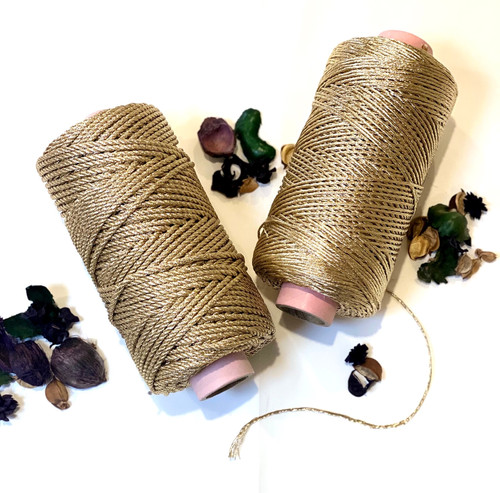 Gold Shimmer Metallic Rope | Vadablue