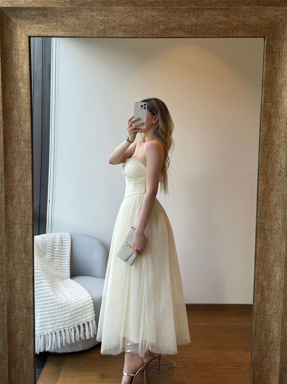 Ivory Tulle Dress | COCO WEAR