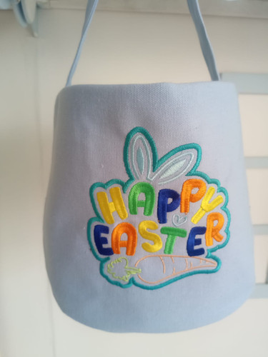 Canasta Happy Easter azul | philomenamanufactura