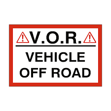 Vehicle Off Road (VOR) Policy | Heritage Transport C