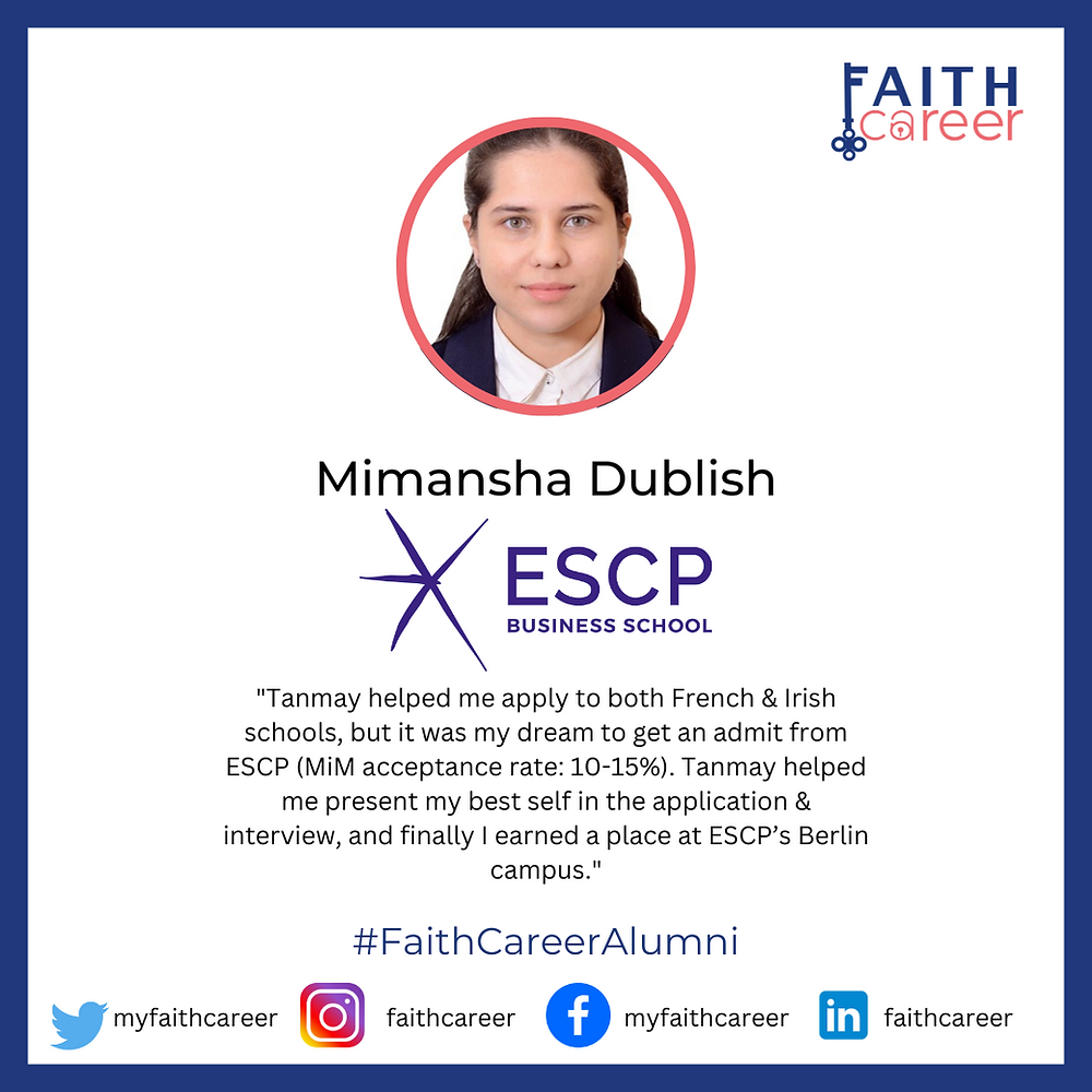 ESCP MiM: Mimansha's Story of Perseverance & Success