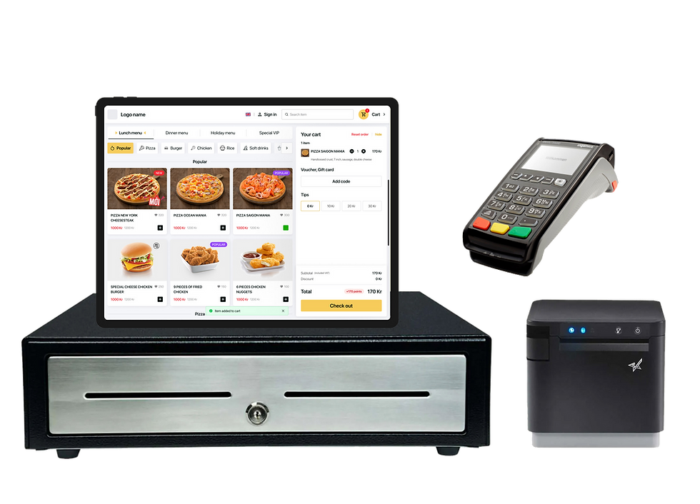 Ordera POS System for Restaurant/Takeaway/Cafés/Bubble Tea