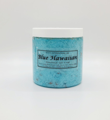 Blue Hawaiian Salt Body Scrub 8 oz. | KBWHITEFARM