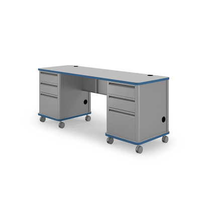 Accelerator Double Pedestal Teacher Desk