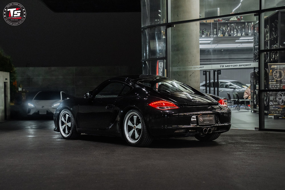 Porsche Cayman 987.2 ติดตั้งโช๊ค H.DRIVE EURO SPEC + ล้อ OE