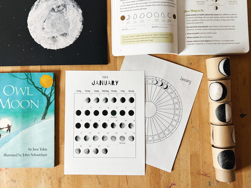 January 2024 Moon Phase Calendar | Maker Nature