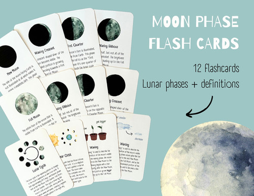 Moon Phase Flashcards | Maker Nature