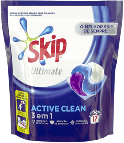 Detergente Skip Active Clean 17 Unidades | Terreiro Cash/Carry