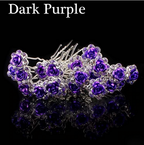 Dark Purple Rose Barrette | Accesorize