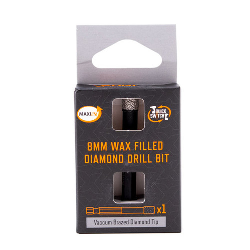 Vaunt X Wax Filled Diamond Tile Drill Bit 8mm 68mm | clactontoolhire