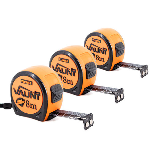 Vaunt Premium 8m Metric Compact Tape Measure - Pack of 3 | clactontoolhire