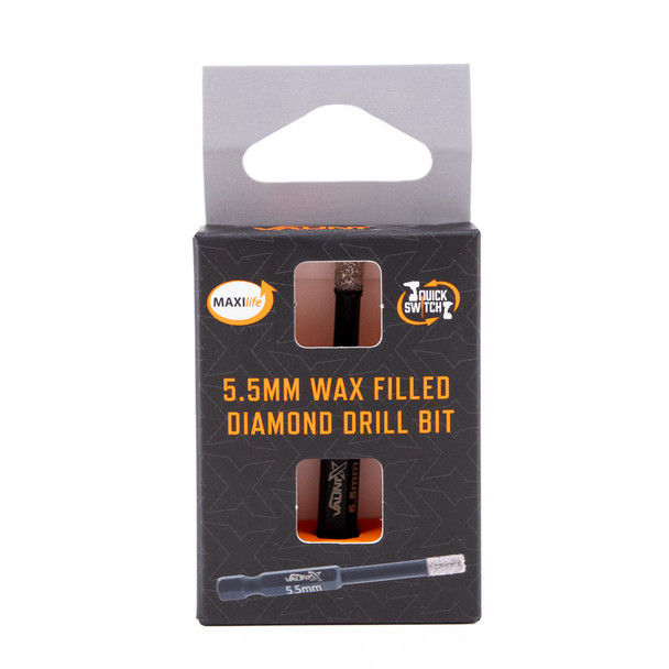 Vaunt X Wax Filled Diamond Tile Drill Bit 5.5mm 68mm | clactontoolhire