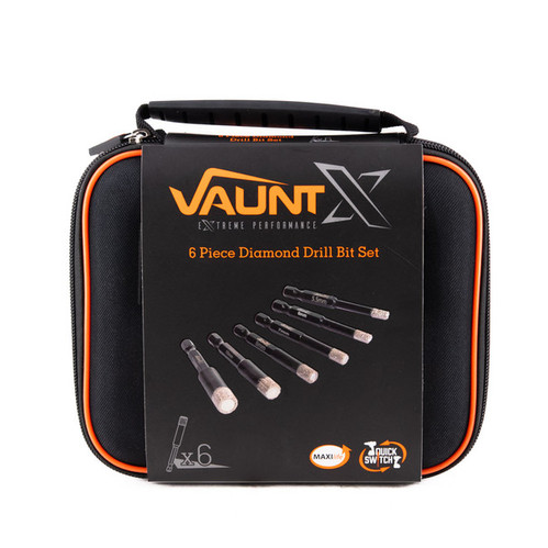 Vaunt X Diamond Wax Filled Tile Drill Bits - 6 Piece | clactontoolhire