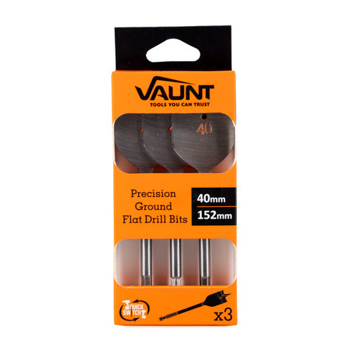 Vaunt flat bit 40mm - Pack of 3 | clactontoolhire