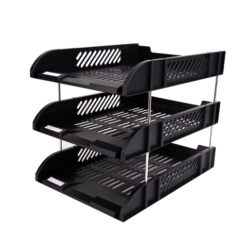 Deli 3 Tier File Tray Plastic | Al Mutanabbi S