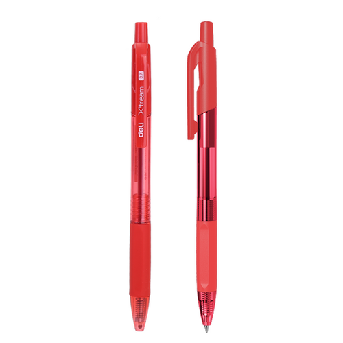 Deli Xtream Retractable Ballpoint Pen 0.7mm Red | Al Mutanabbi S