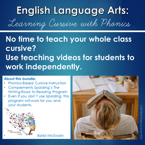 Learning Cursive with Phonics: Phonics-Based Cursive Instruction ...