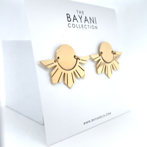 The Bayani Statement Post Earrings | Rhy + Lia Designs