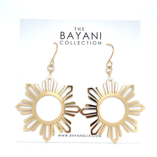 The Bayani Full Sun Drop Earrings | Rhy + Lia Designs