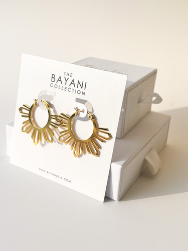 The Bayani Hoop Earrings - Medium | Rhy + Lia Designs